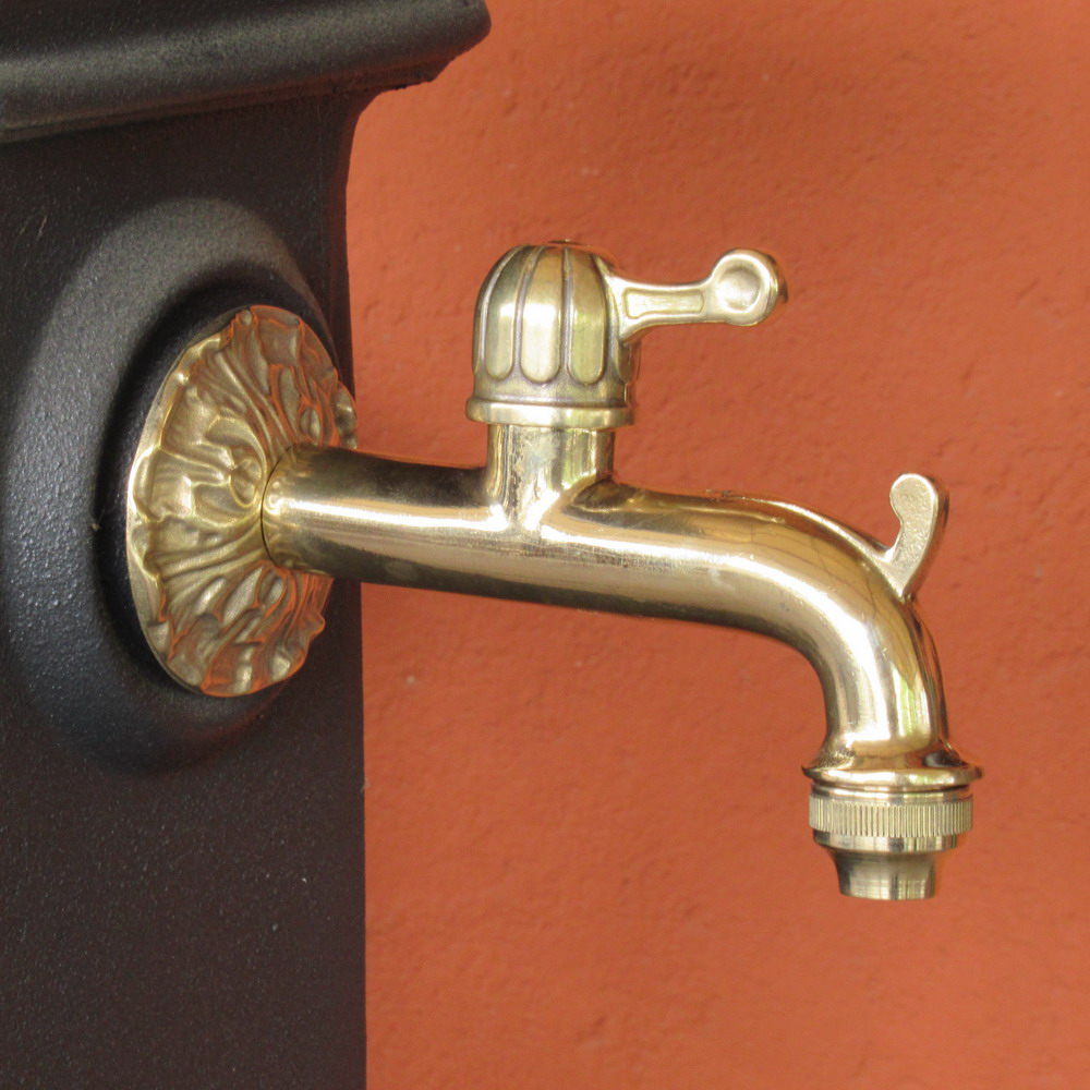 Rubinetto Ottone Esterno con Portagomma 13906x